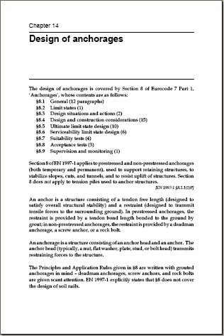 Decoding Eurocode 7 - Chapter 14. Design of anchorages